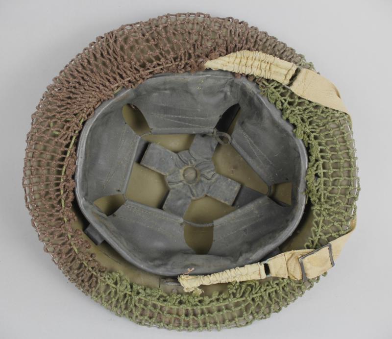 CS Militaria | WW2 Canadian Helmet With Camouflage Net 1942