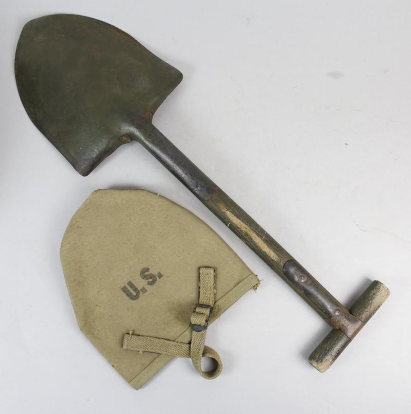 CS Militaria | WW2 US T Handled Shovel & Carrier 1943