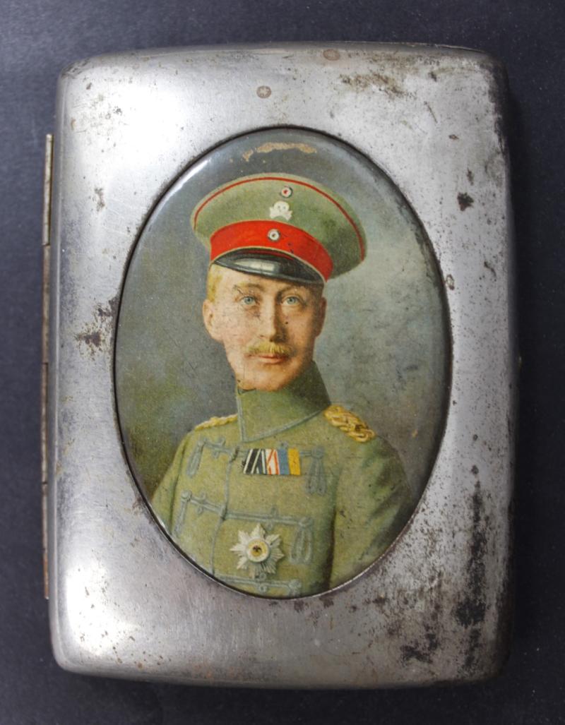 CS Militaria | WW1 German Cigarette Case With Kaiser Wilhelm To Front