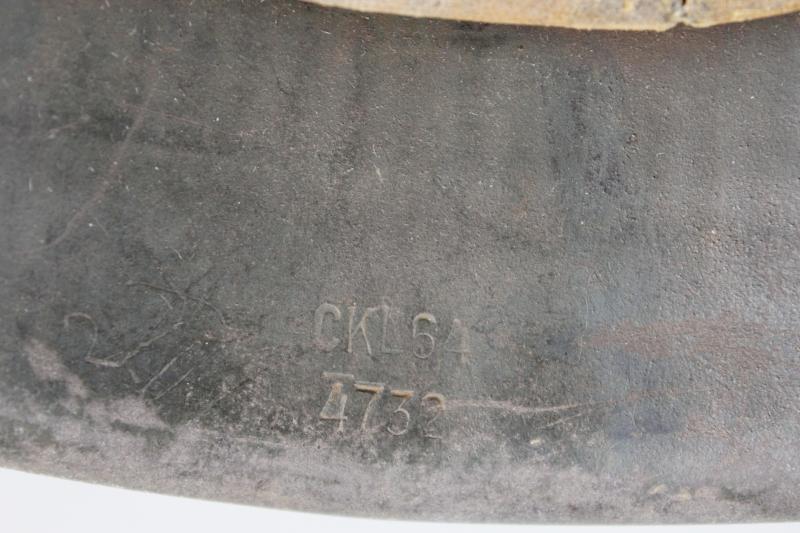 CS Militaria | WW2 German M42 Bullet Holed Camouflage Combat Helmet