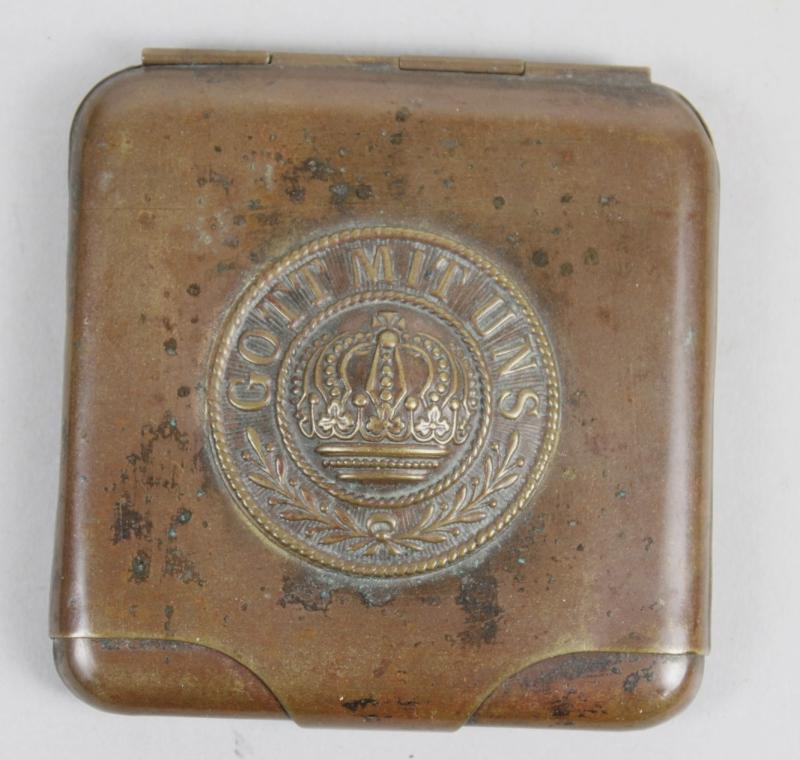 CS Militaria | WW1 German Cigarette Case Of Prussia