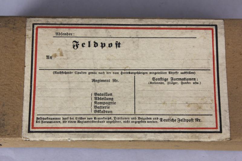 CS Militaria | WW2 German 'Feldpost' Carton