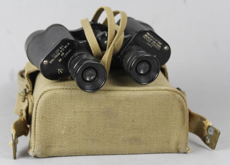 CS Militaria | WW2 British Binoculars In '37 Pattern Case With Matching ...