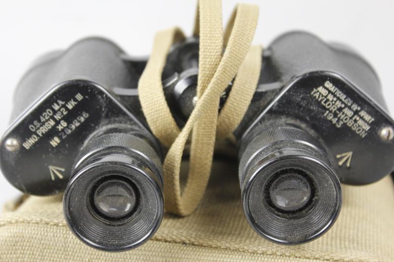 CS Militaria | WW2 British Binoculars In '37 Pattern Case With Matching ...