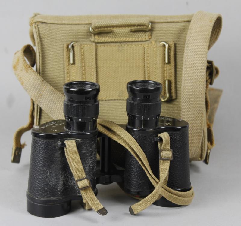 CS Militaria | WW2 British Binoculars In '37 Pattern Case With Matching ...