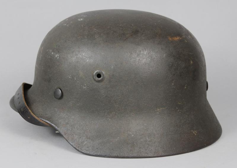 CS Militaria | WW2 German Army M40 Helmet With Original Chinstrap