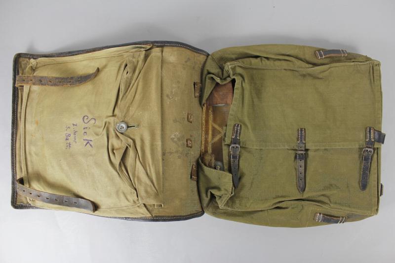 CS Militaria | WW2 German Tornister Pack 1942 With Soldiers Name & Unit