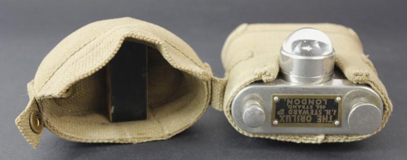 CS Militaria | WW2 British Orilux Torch In Webbing Case