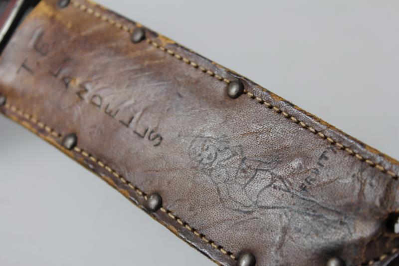 CS Militaria | Named WW2 USMC Ka-Bar Fighting Knife- Soldier Art Decorated