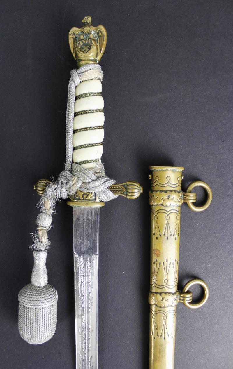 CS Militaria | WW2 German Kriegsmarine Dress Dagger With Original Knot