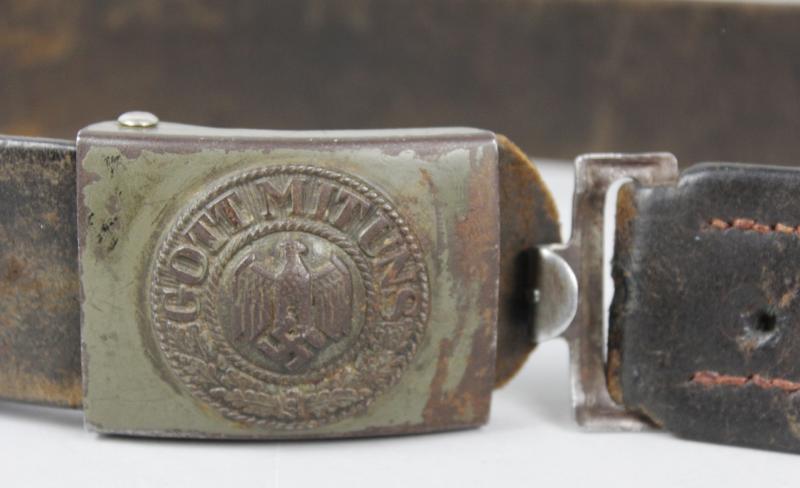 CS Militaria | WW2 German Army Belt & Buckle - Overhoff 1941