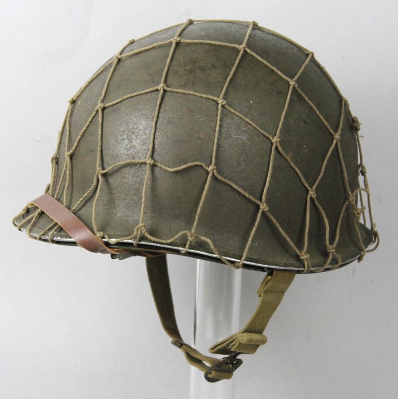 CS Militaria | WW2 US M1 Fixed Bales Helmet With Camouflage Net