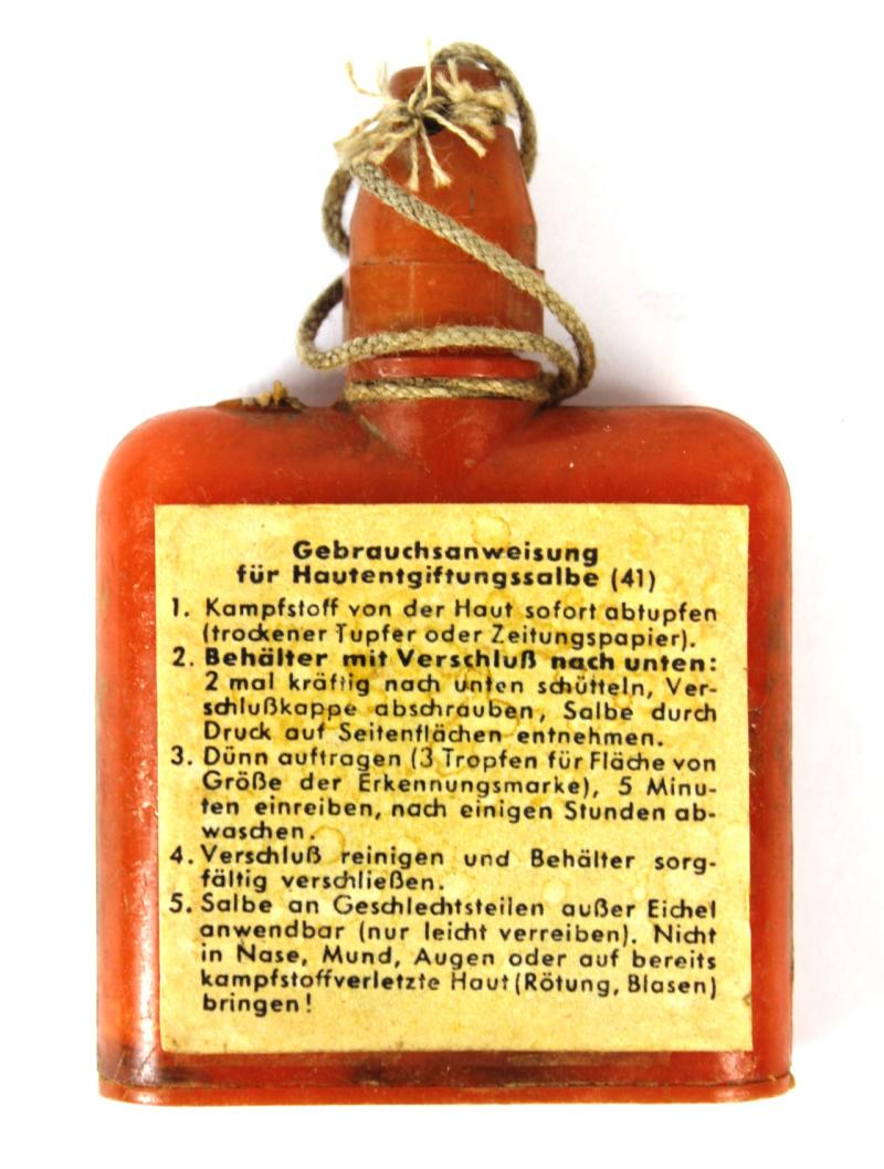 CS Militaria | WW2 German Weapons Decontamination Bottle 1944