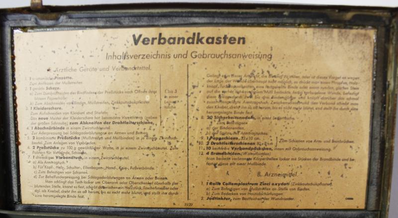 CS Militaria | WW2 German 'Verbandkasten' First Aid Box In Tan
