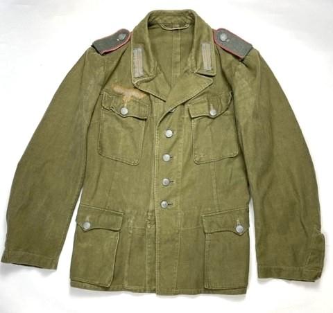 CS Militaria | WW2 German Army Tropical Tunic With Panzer Shoulder ...