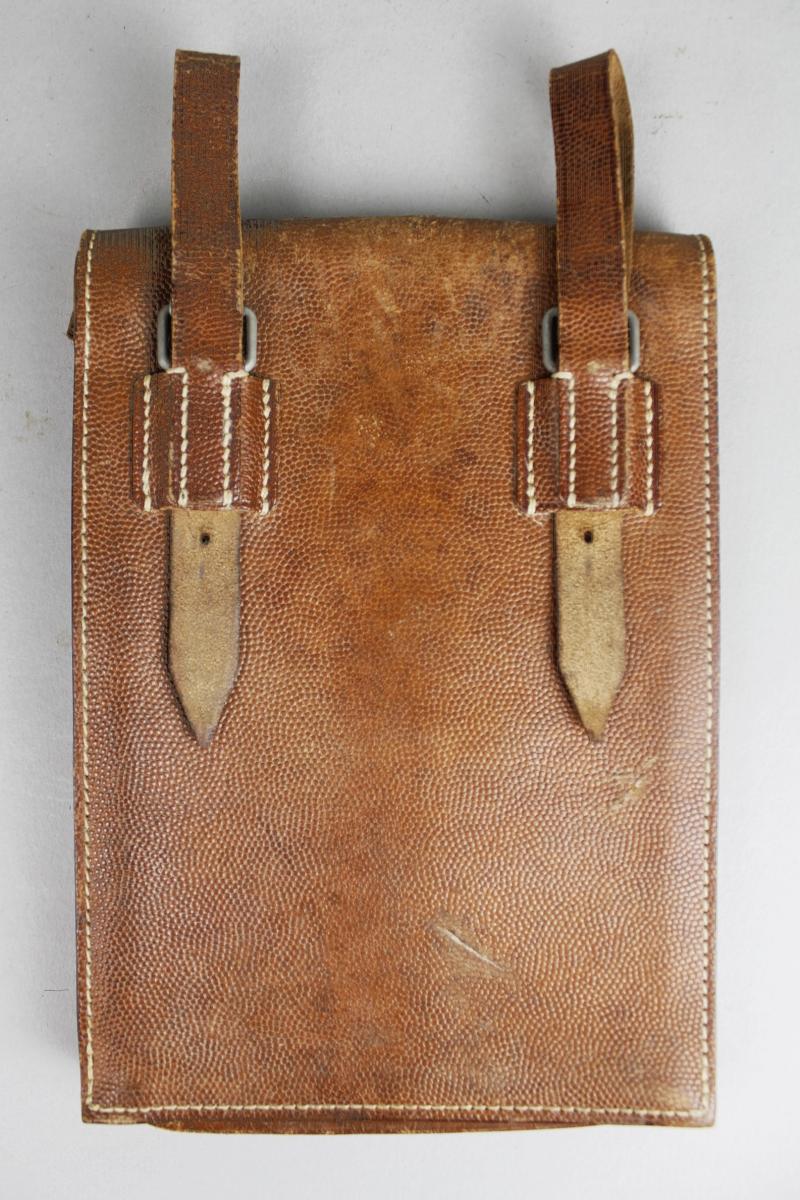 CS Militaria | WW2 German Luftwaffe Brown Mapcase With LBA (S) Marking 1940