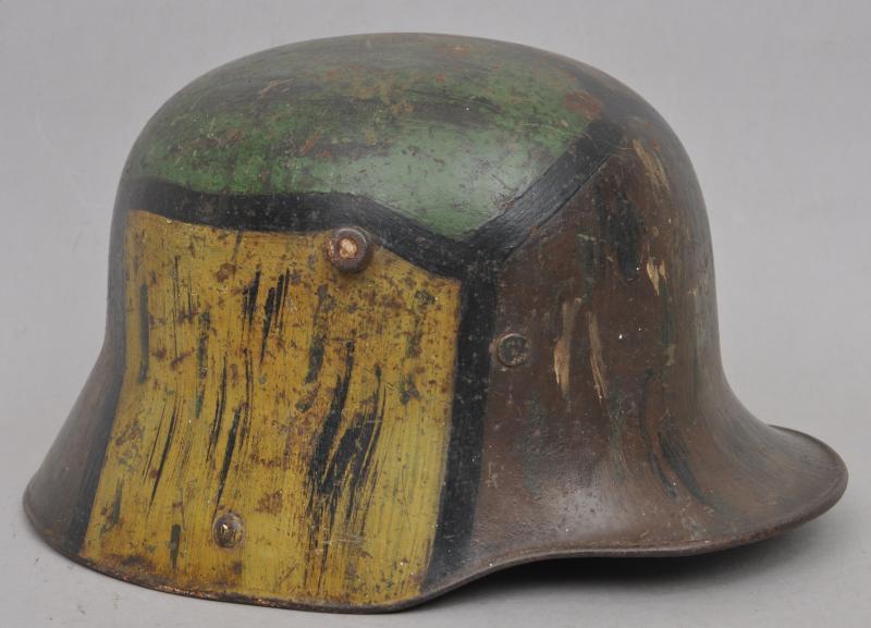 CS Militaria | WW1 German M16 Camouflage Helmet Named To A Dragoon ...