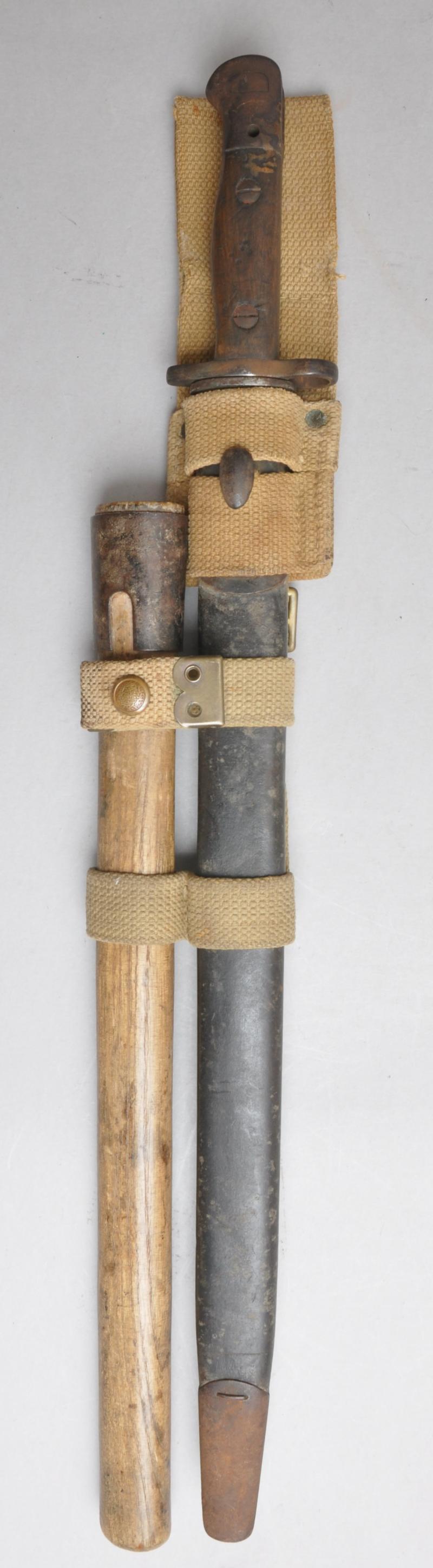 CS Militaria | WW1 British '07 Pattern Bayonet , Frog & Helve Set