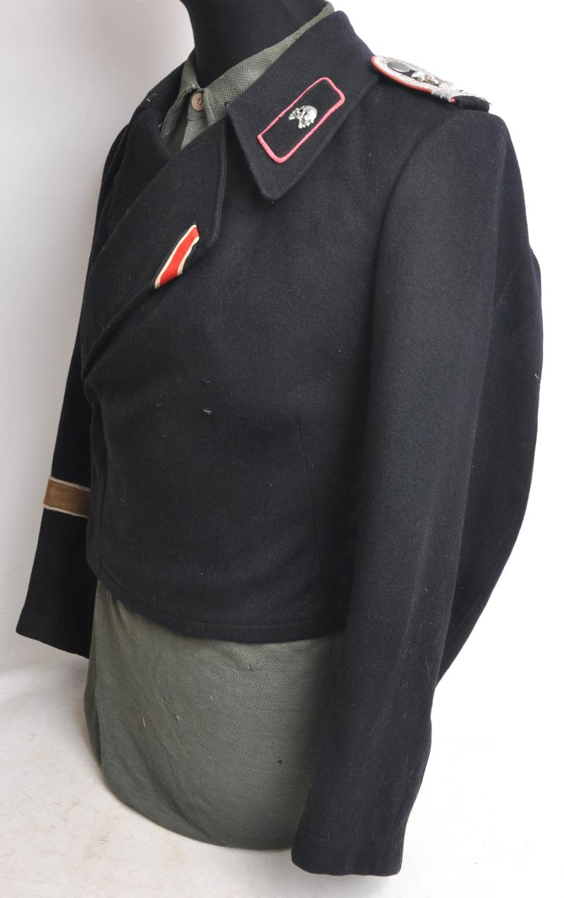 CS Militaria | WW2 German 22nd Panzer Regiment Black Wrapover Tunic