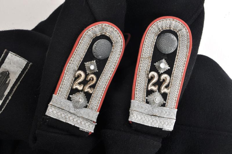 CS Militaria | WW2 German 22nd Panzer Regiment Black Wrapover Tunic