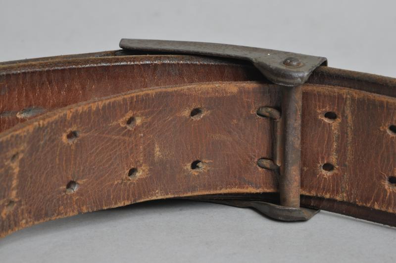 CS Militaria | WW2 German Army Belt & Green Painted Steel Buckle