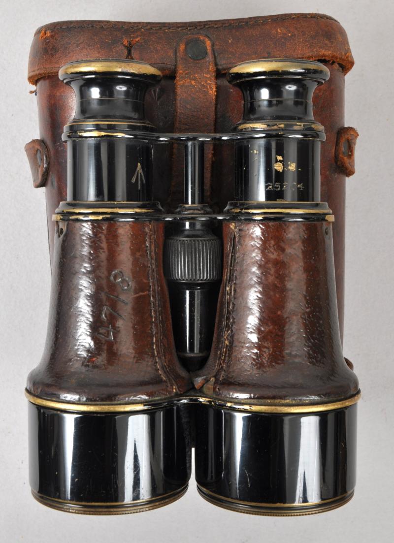 CS Militaria | WW1 Field Glasses & Case- French Made For British Use