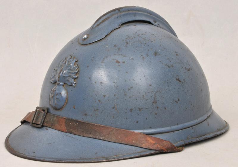 CS Militaria | WW1 French Infantry M15 Adrian Helmet In Early War Light ...