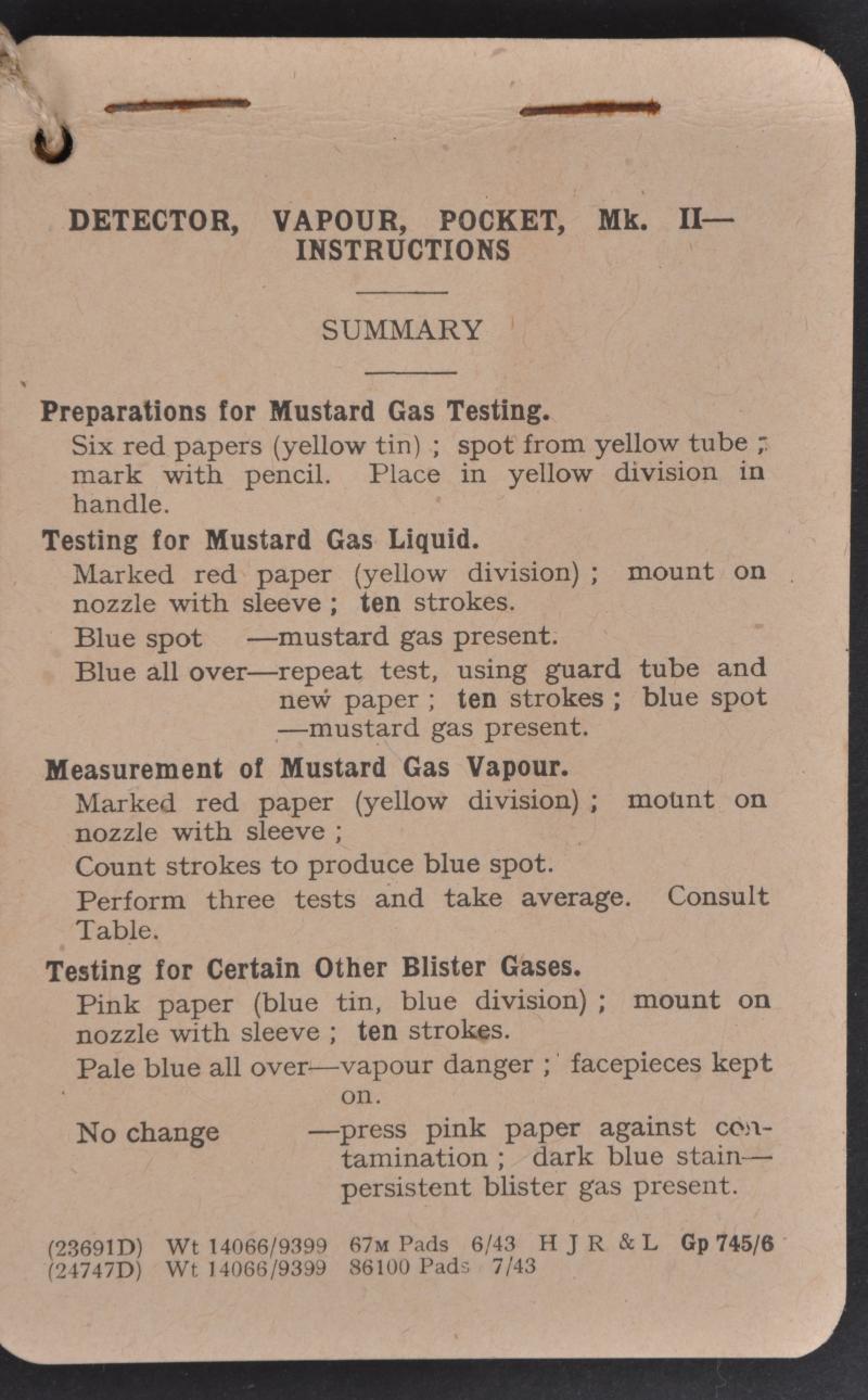 CS Militaria | Rare WW2 British Gas Detector Kit & Pump 1943