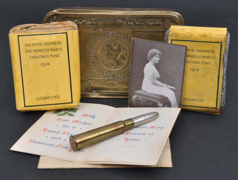 CS Militaria | WW1 British Princess Mary Tin & Complete Contents