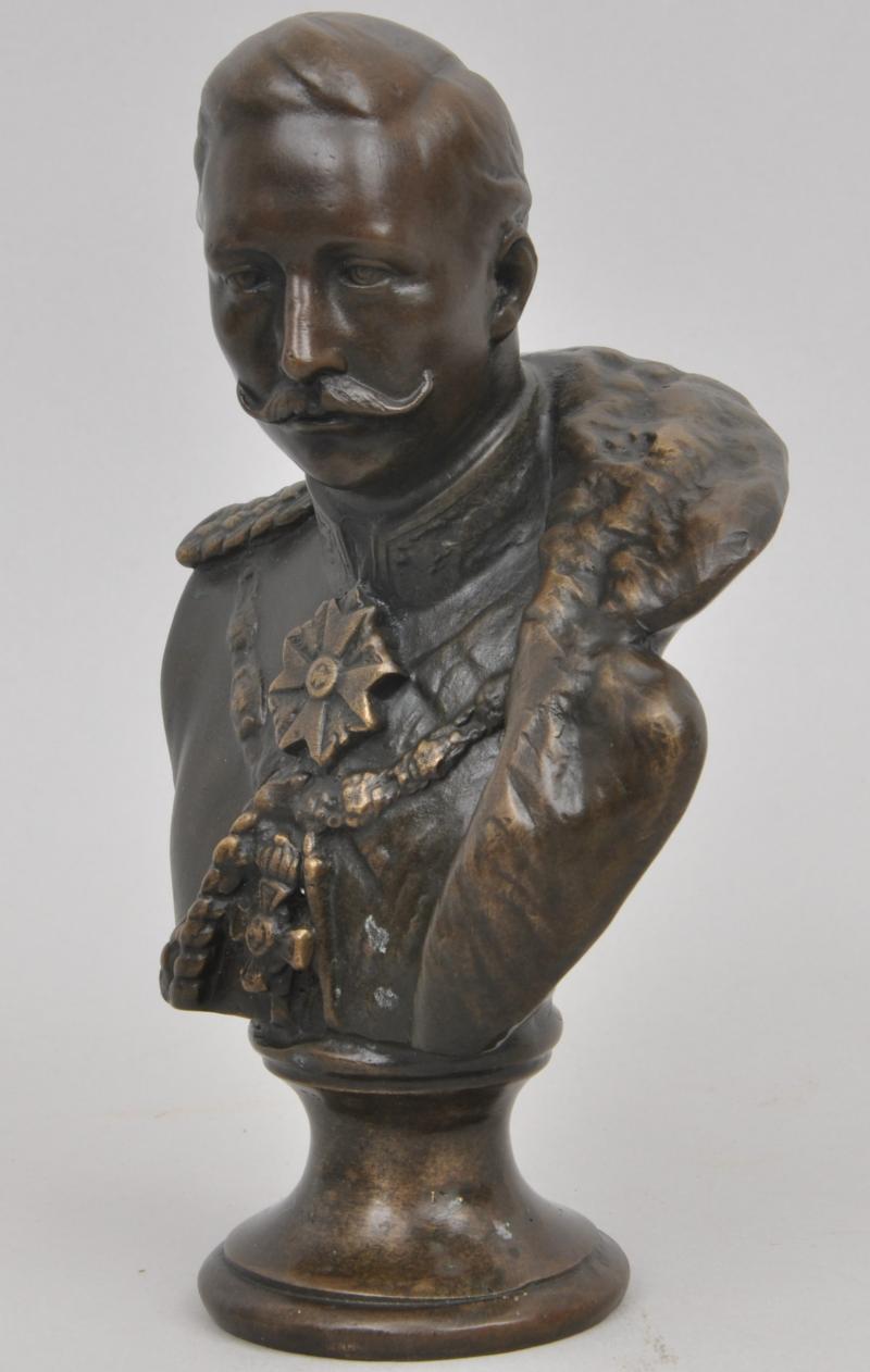 CS Militaria | Kaiser Wilhelm Bronze Bust By Glodenbeck