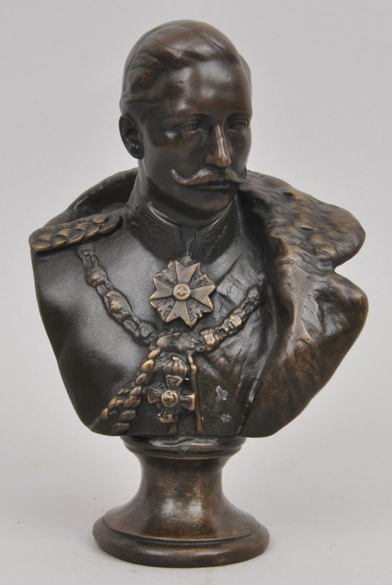 CS Militaria | Kaiser Wilhelm Bronze Bust By Glodenbeck