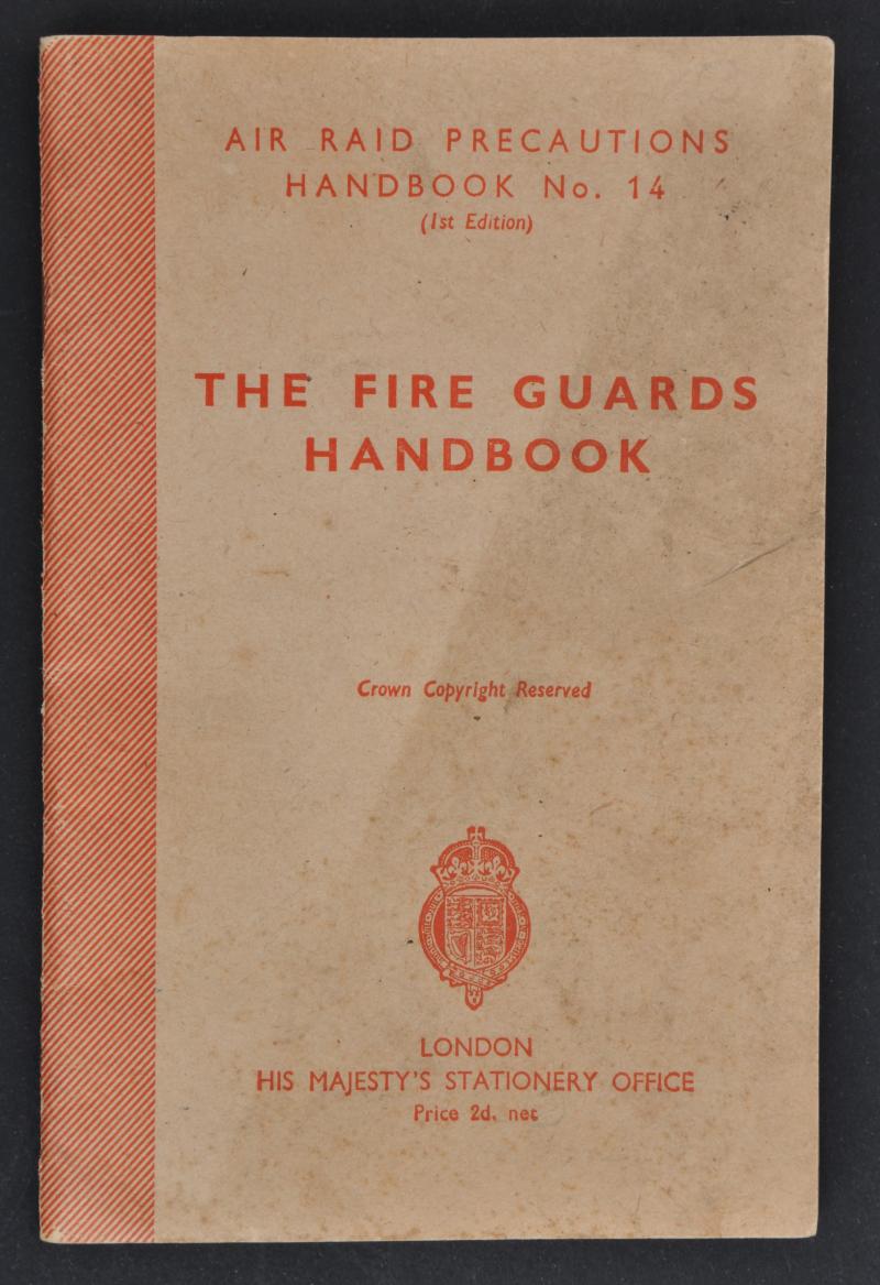 CS Militaria | WW2 British 'Fire Guards Handbook' No.14 - Sutton ...