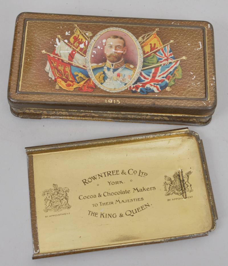 CS Militaria | WW1 1915 Rowntree & Co. Ltd Gift to the Troops Tin