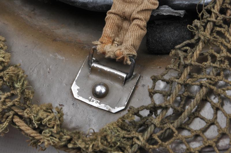 CS Militaria | WW2 British Helmet With Early Royal Marines Flash 1938
