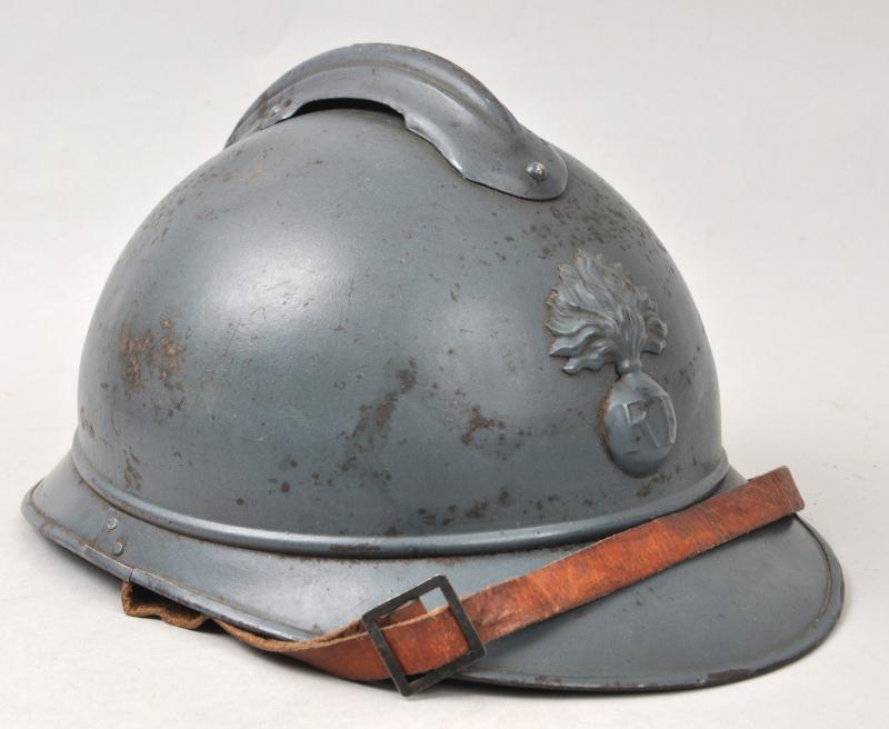 CS Militaria | WW1 French M15 Infantry Adrian Helmet- Early Light Blue ...