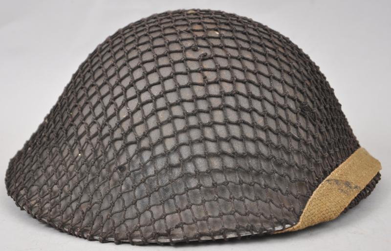 CS Militaria | WW2 British MkIII 'Turtle' Camouflage Netted Helmet 1944