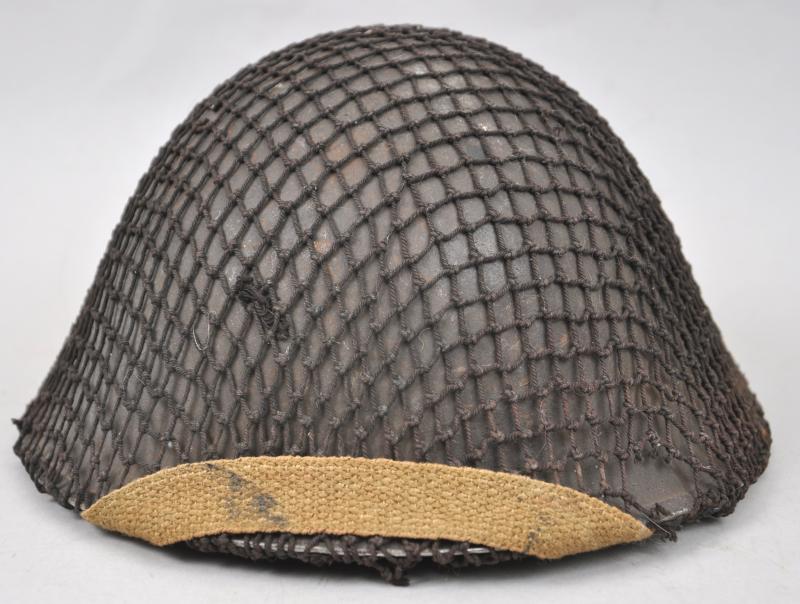 CS Militaria | WW2 British MkIII 'Turtle' Camouflage Netted Helmet 1944