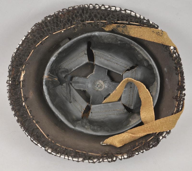CS Militaria | WW2 British MkIII 'Turtle' Camouflage Netted Helmet 1944