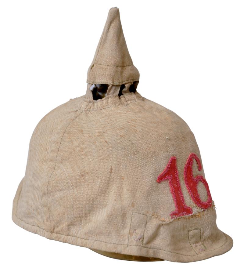 CS Militaria | WW1 German 16th Inf.Regt Pickelhaube & Early Red ...