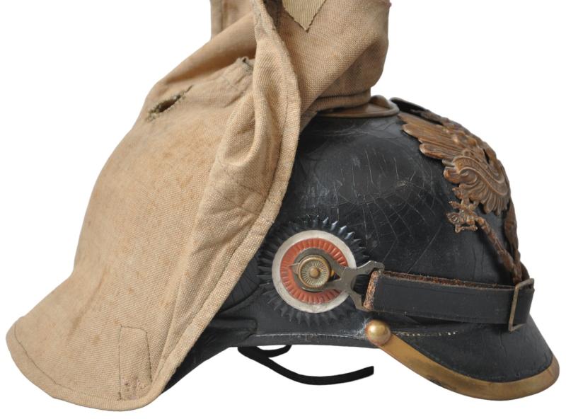 CS Militaria | WW1 German 16th Inf.Regt Pickelhaube & Early Red ...