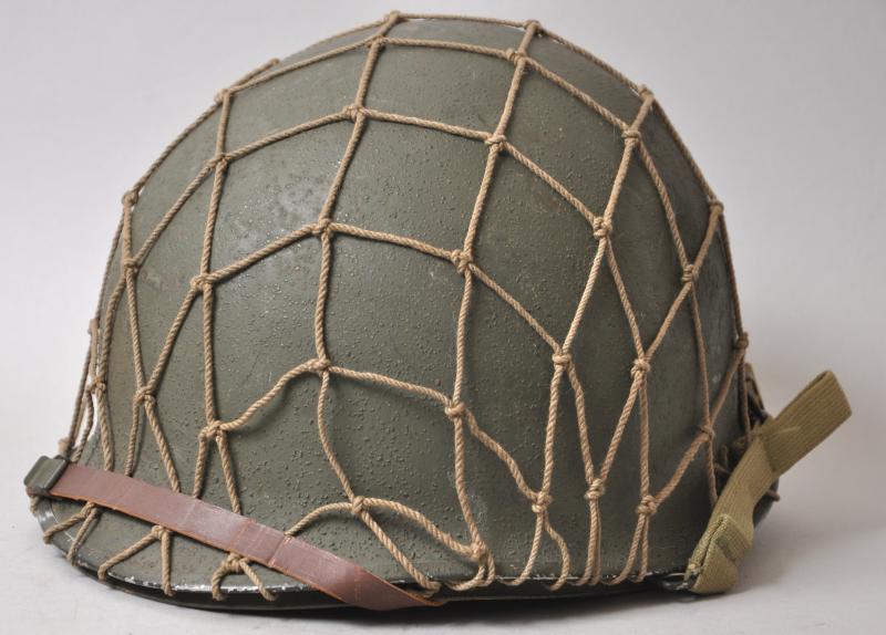 CS Militaria | WW2 US M1 Front Seam Helmet & Camouflage Net Classic GI ...