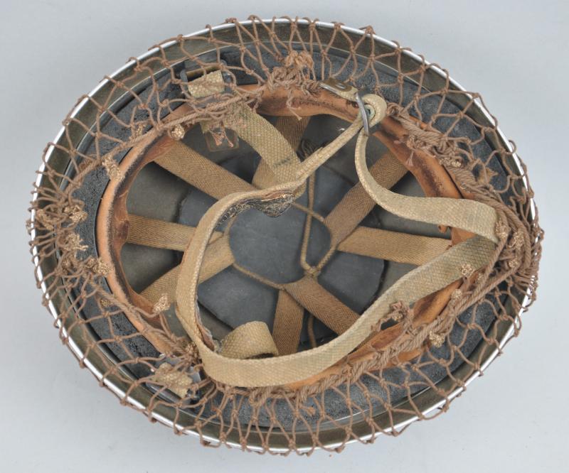 CS Militaria | WW2 British Camouflage Netted Paratrooper Helmet ( HSAT ...