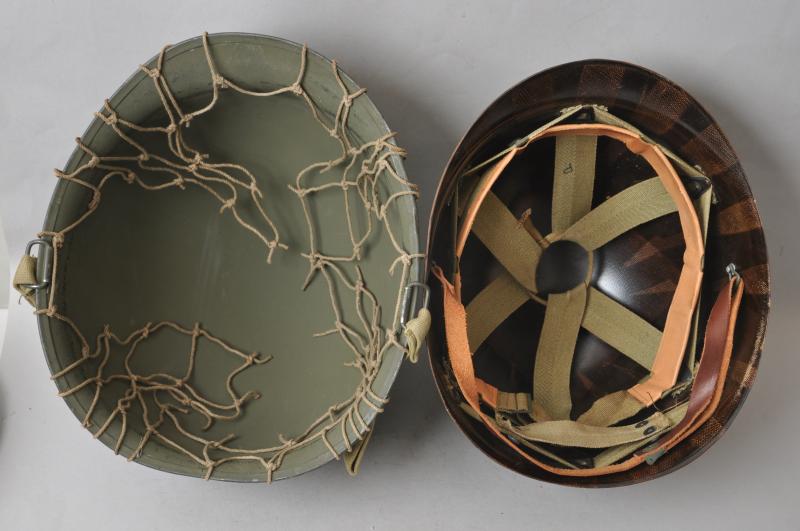 CS Militaria | WW2 US M1 Helmet With Camouflage Net