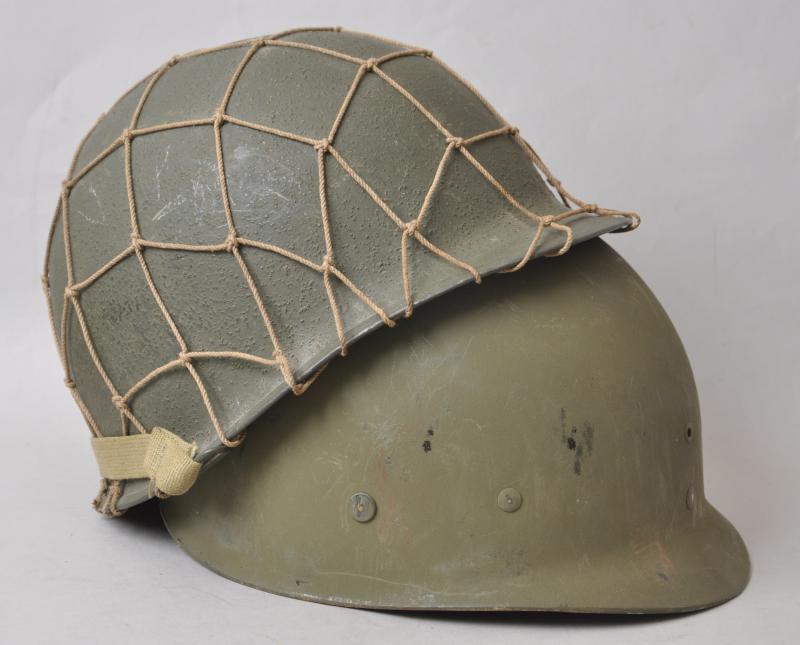 CS Militaria | WW2 US M1 Helmet With Camouflage Net