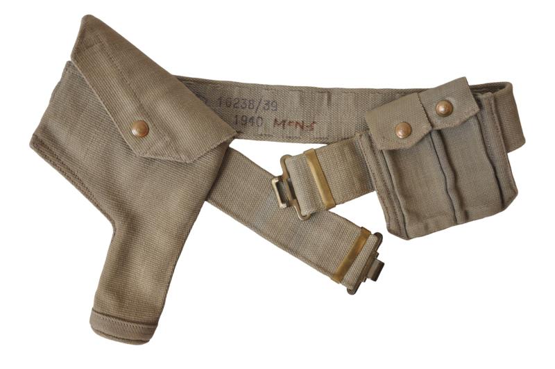 CS Militaria WW2 British 25 Pattern RAF Pistol Belt Set With Rare CS Militaria WW2 British 25 Pattern RAF Pistol Belt Set With Rare