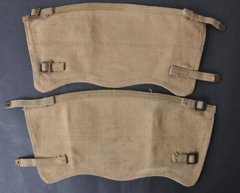 CS Militaria | WW2 British 'BEF Dunkirk' Webbing Anklets - 1939 Dated