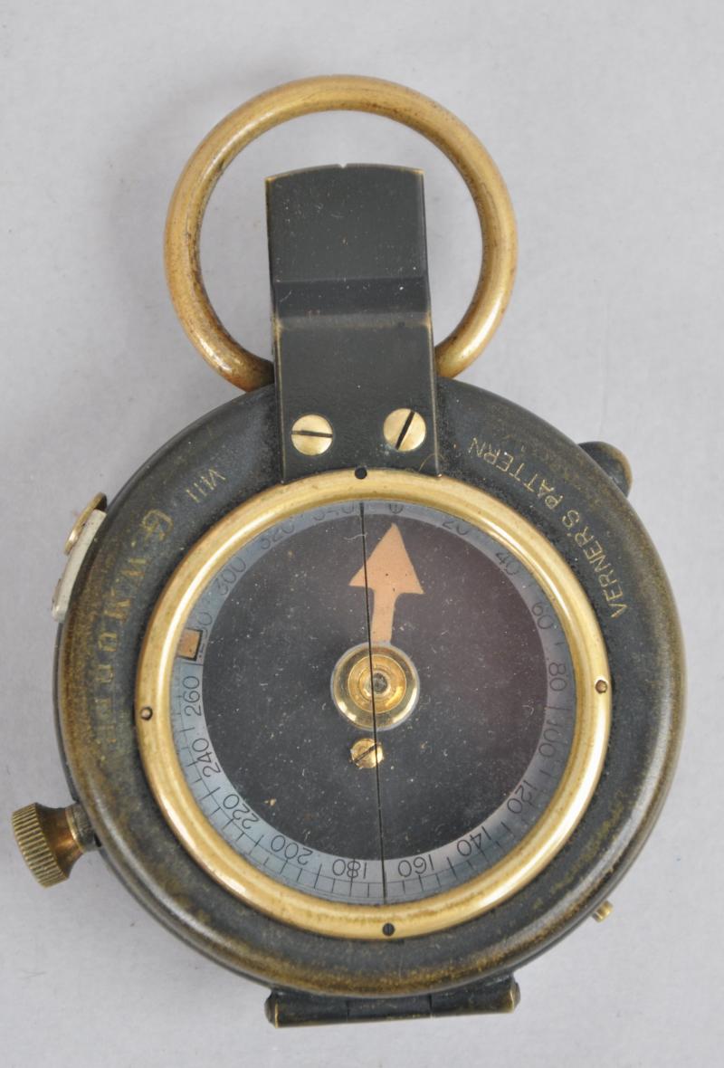 CS Militaria | WW1 British Officers MK VIII Verners Compass - Named To ...