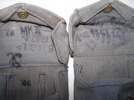 CS Militaria | WW2 RAF Sten Magazine Pouch Pair 1942