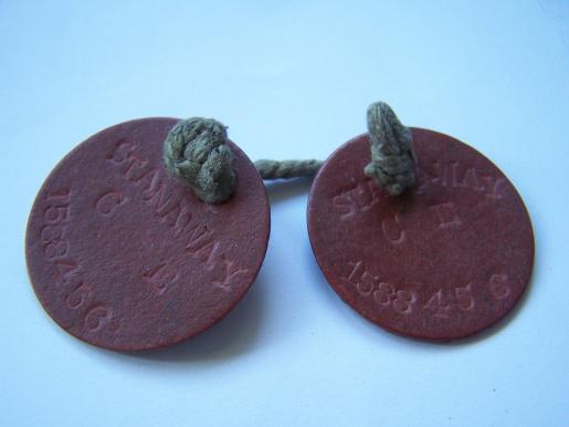 CS Militaria | WW2 British Military Identity Discs/Dogtags