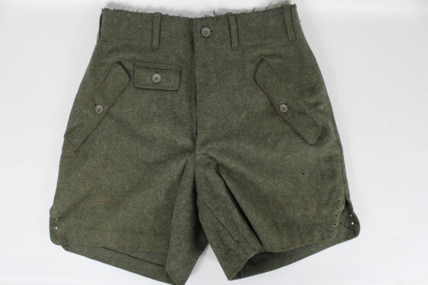 CS Militaria | WW2 German M44 Army/SS Model Trousers Converted Into Shorts